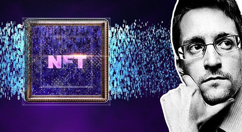 Edward Snowden's "Stay Free" NFT Supports Press Freedom