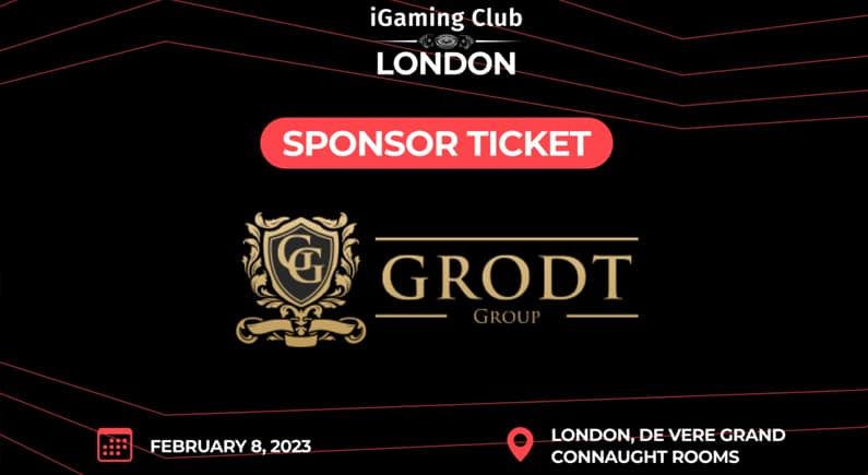 GRODT Group secures a sponsor ticket for iGaming Club London - SigmaPlay