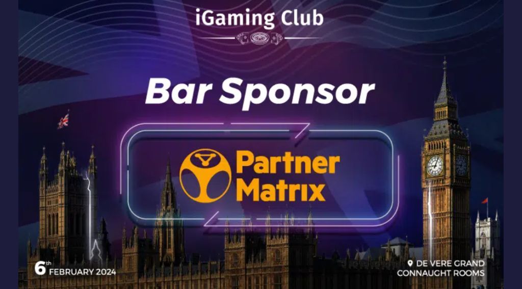 PartnerMatric: Bar Sponsor for iGaming CLub London 20204