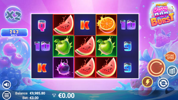 CherryPop Burst Slot Review and Demo Play
