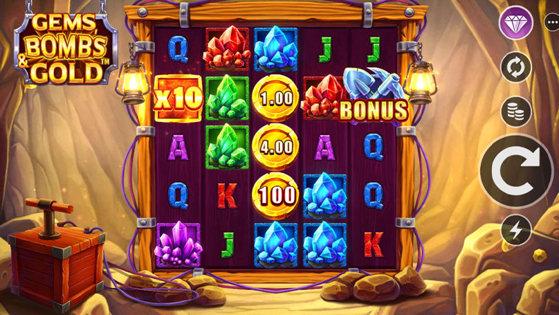 Gems, Bombs & Gold Slot Review & Demo Game