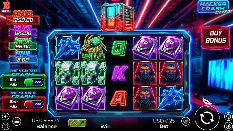 Hacker Crash Jackpot Slot Review and Demo | 18Peaches
