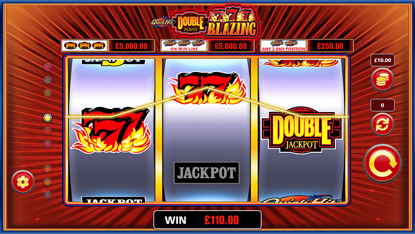 Quick Hit Double Jackpot Blazing 777s Slot Review and Free Demo