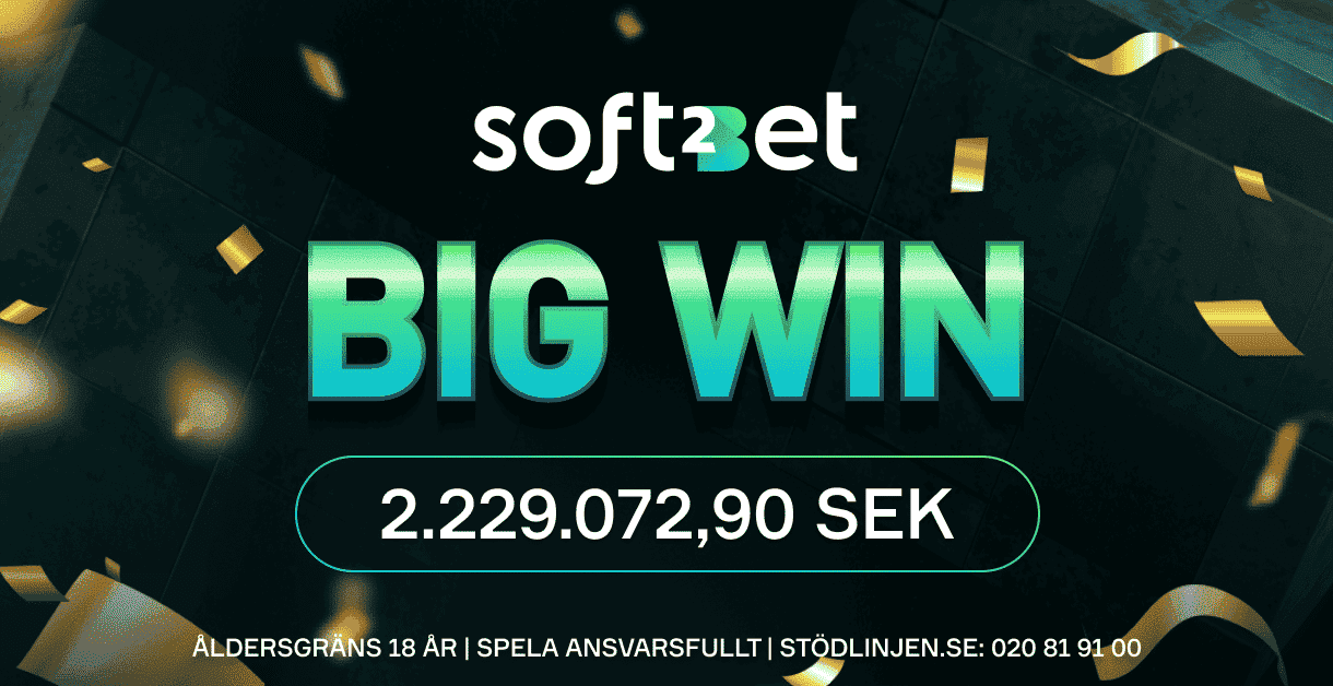 Lucky player wins big on Soft2Bet casino - SigmaPlay