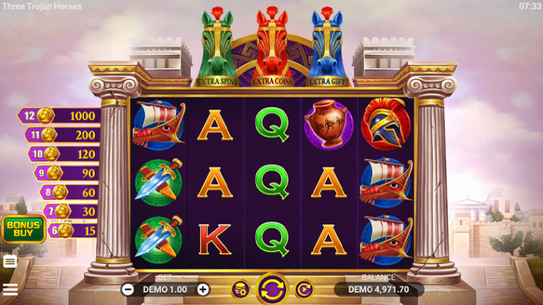 Three Trojan Horses by Evoplay | Slot Review & Demo Game